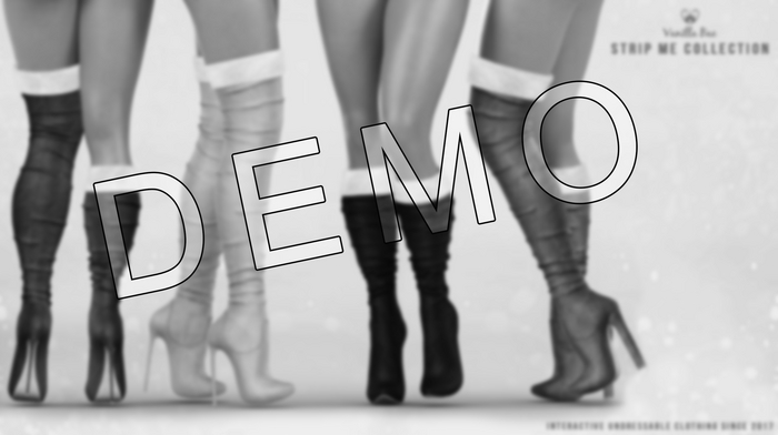 Second Life Marketplace Vanilla Bae Mrs Claus Boots Demo Pack Strip Me Interactive